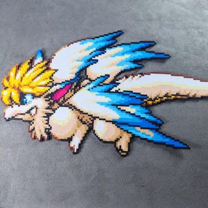 Flammie Perler Bead Wall Art – Secret of Mana Handmade Pixel Art – SNES ...