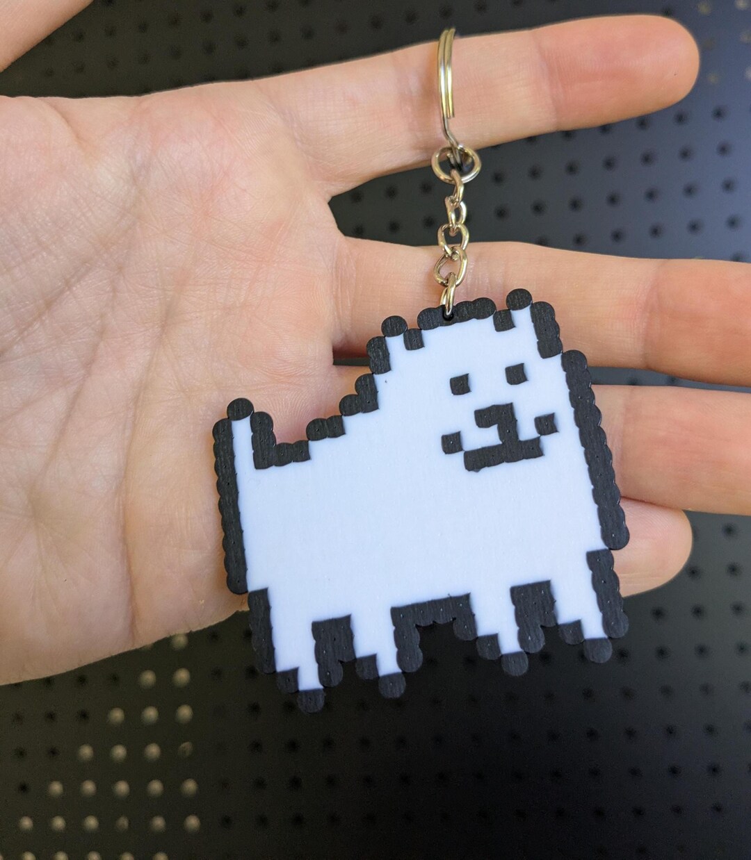 Handmade Annoying Toby Dog – Kawaii Undertale Keychain, Magnets, Pins ...