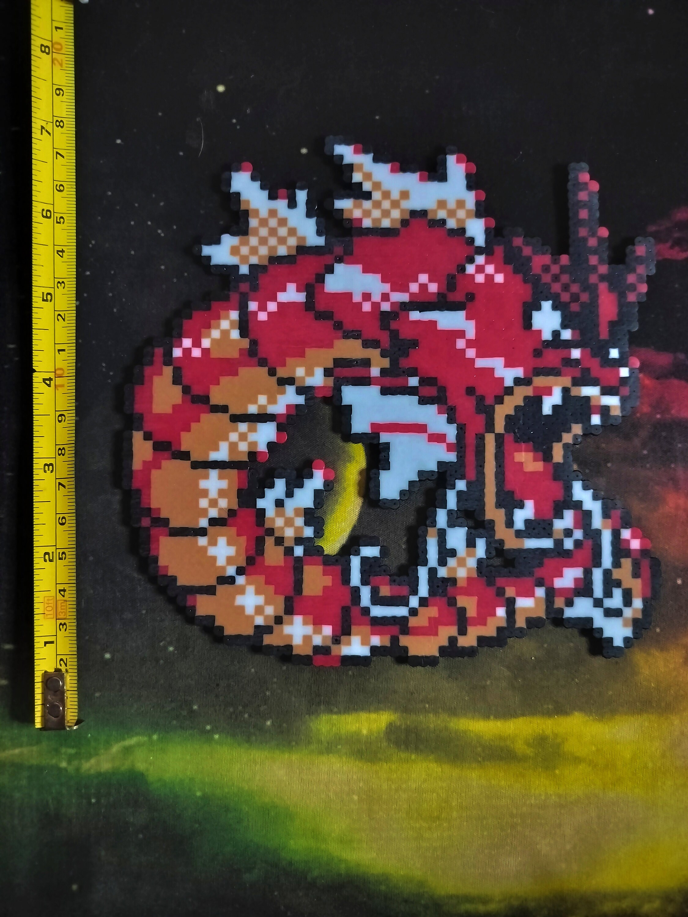 Red Shiny Gyarados Gen 2 Sprite perler Beads - Etsy