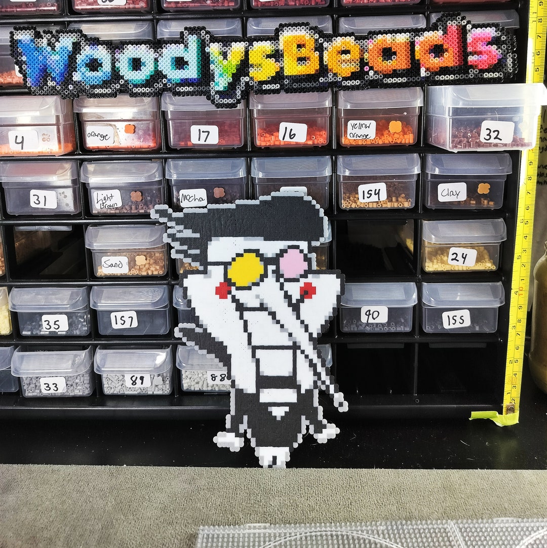 Spamton Deltarune Wall Art, Perler Bead, Picture Frame, Home Decor ...