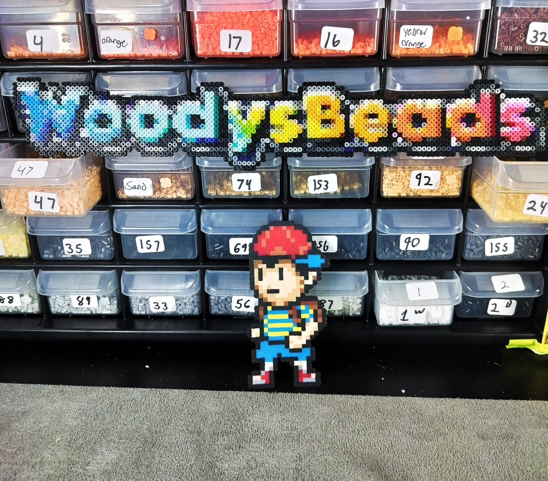 Ness Earthbound Wall Art, Perler Bead, Picture Frame, Home Decor ...