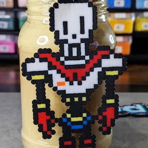 Papyrus Undertale Perler Bead Keychain, Magnet, or Pin – Handmade Pixel ...