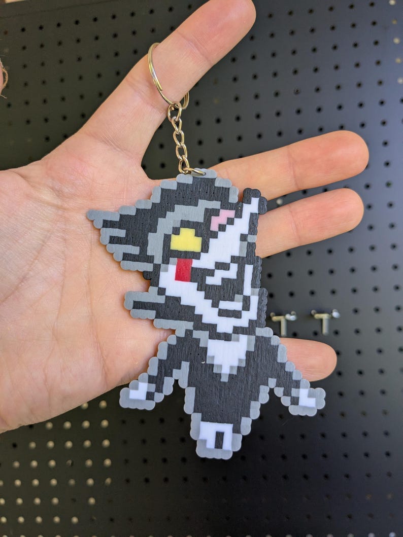 Spamton Undertale Perler Bead Keychain, Magnet, or Pin – Handmade Pixel ...