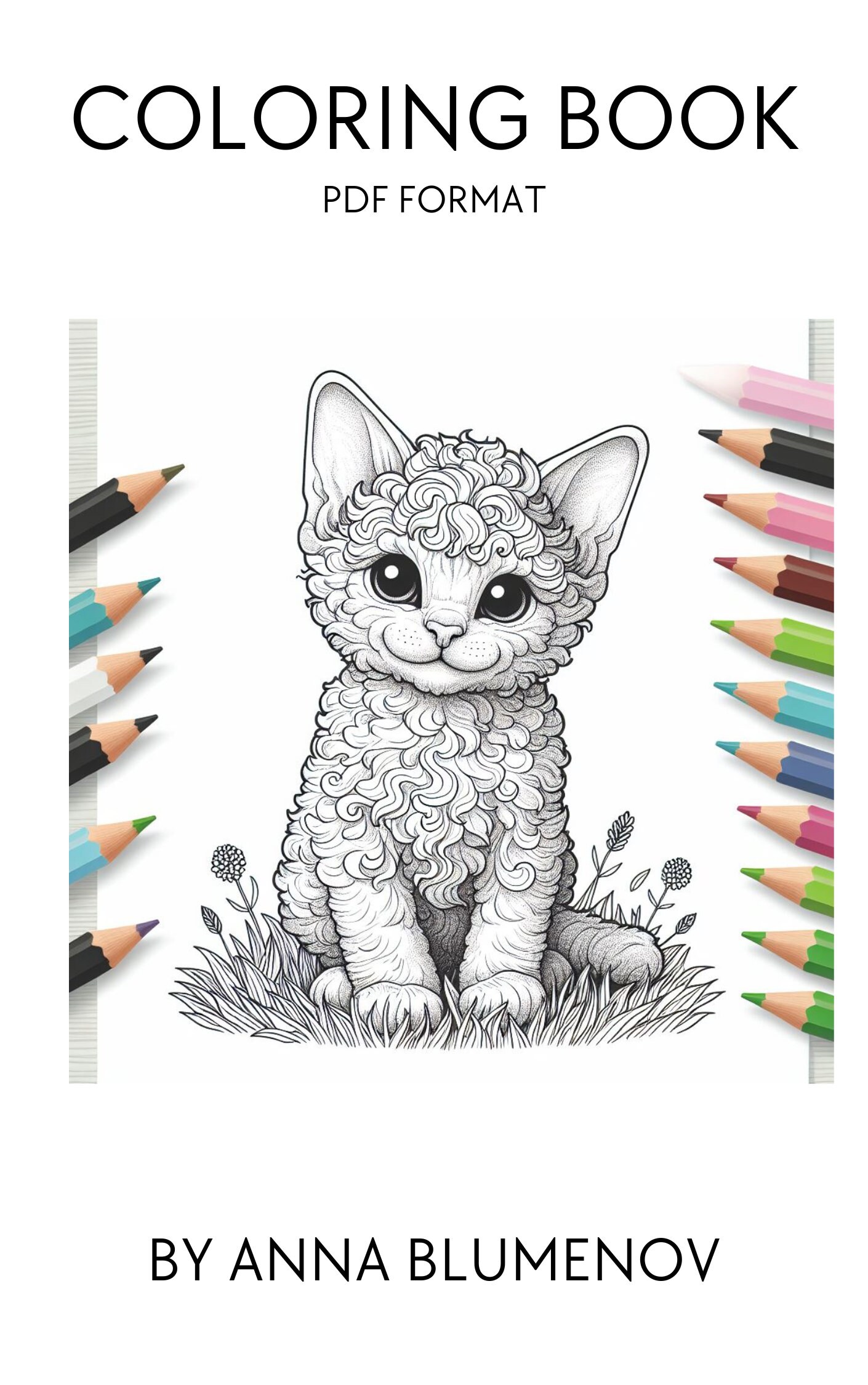 Devon Rex Coloring Book - 45 Pages - Etsy