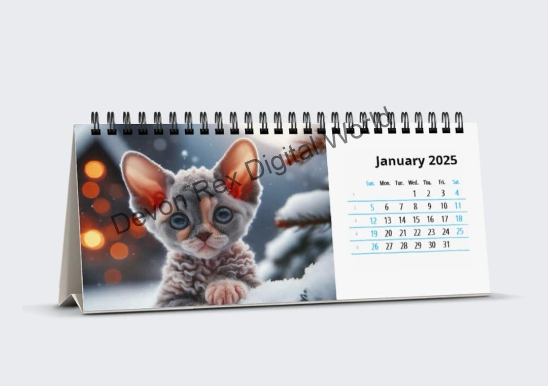 DEVON REX CALENDAR 2025 - Double Sided - Etsy UK