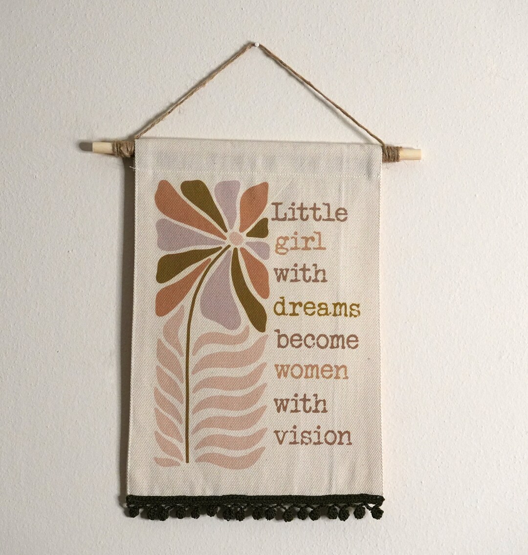 Canvas Poster, Fabric Tapestry, Raw Cotton Hanging Decoration, LITTLE ...
