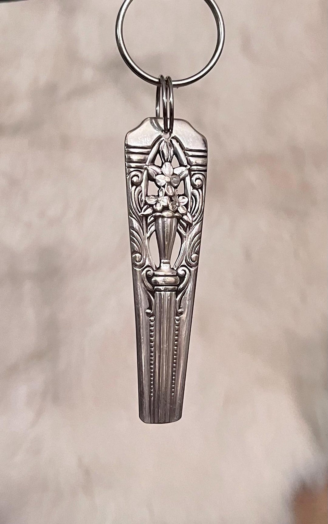 Handcrafted Key Chain Created From Vintage Silverware Spoon Handle - Etsy