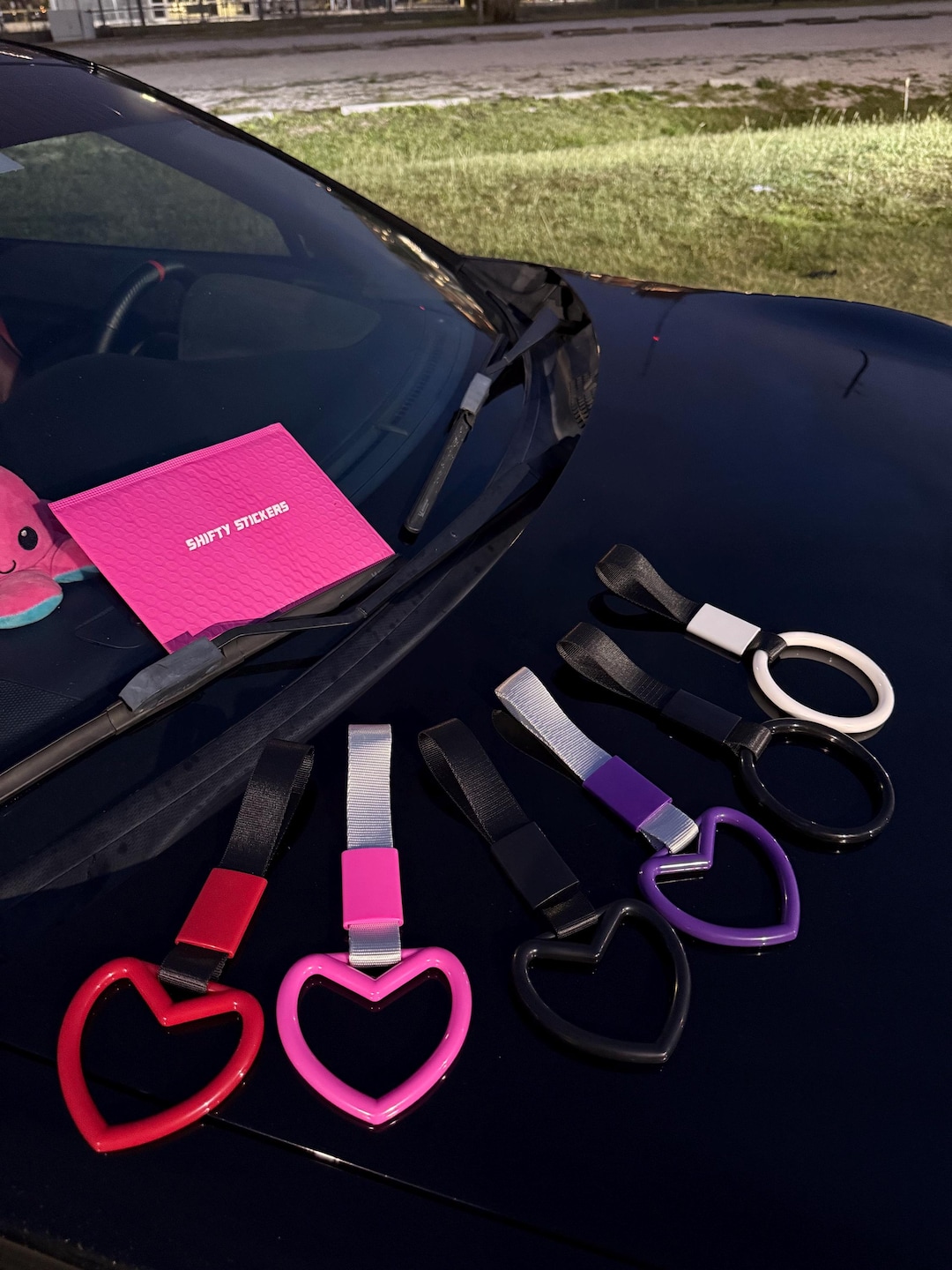 Tsurikawas | Heart, Flower, Circle, Car Accessories, JDM, Heart, Drift ...