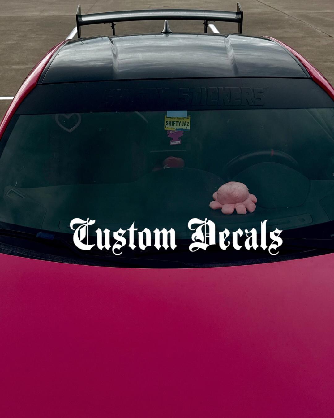 Custom Vinyl Car Banner Decal | Waterproof Car Banner | Car Window ...