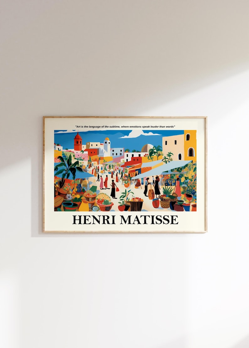 Henri Matisse Poster - Colorful Wall Art as Matisse Print, Matisse Art ...