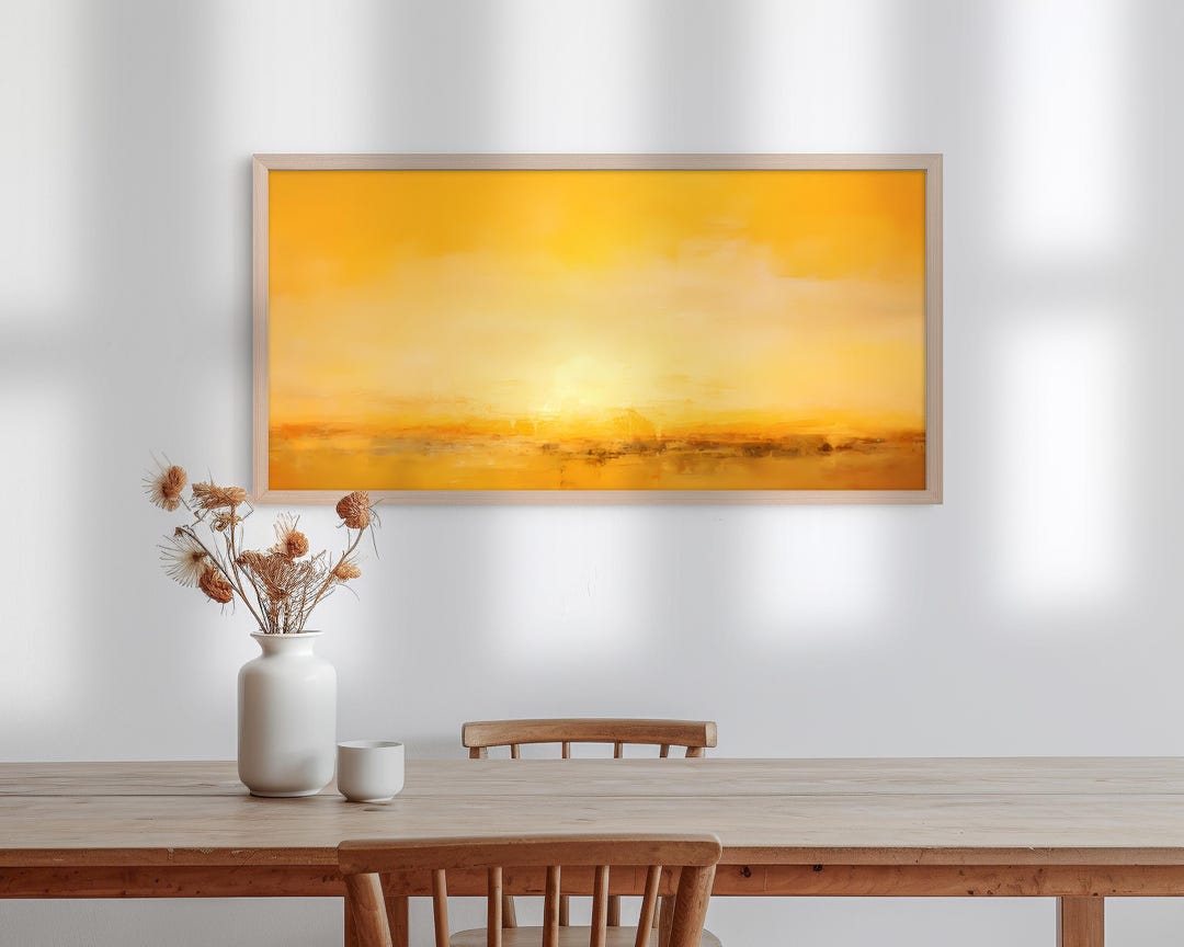 Mark Rothko Poster - Gelb, Abstraktes Panorama Poster in ...