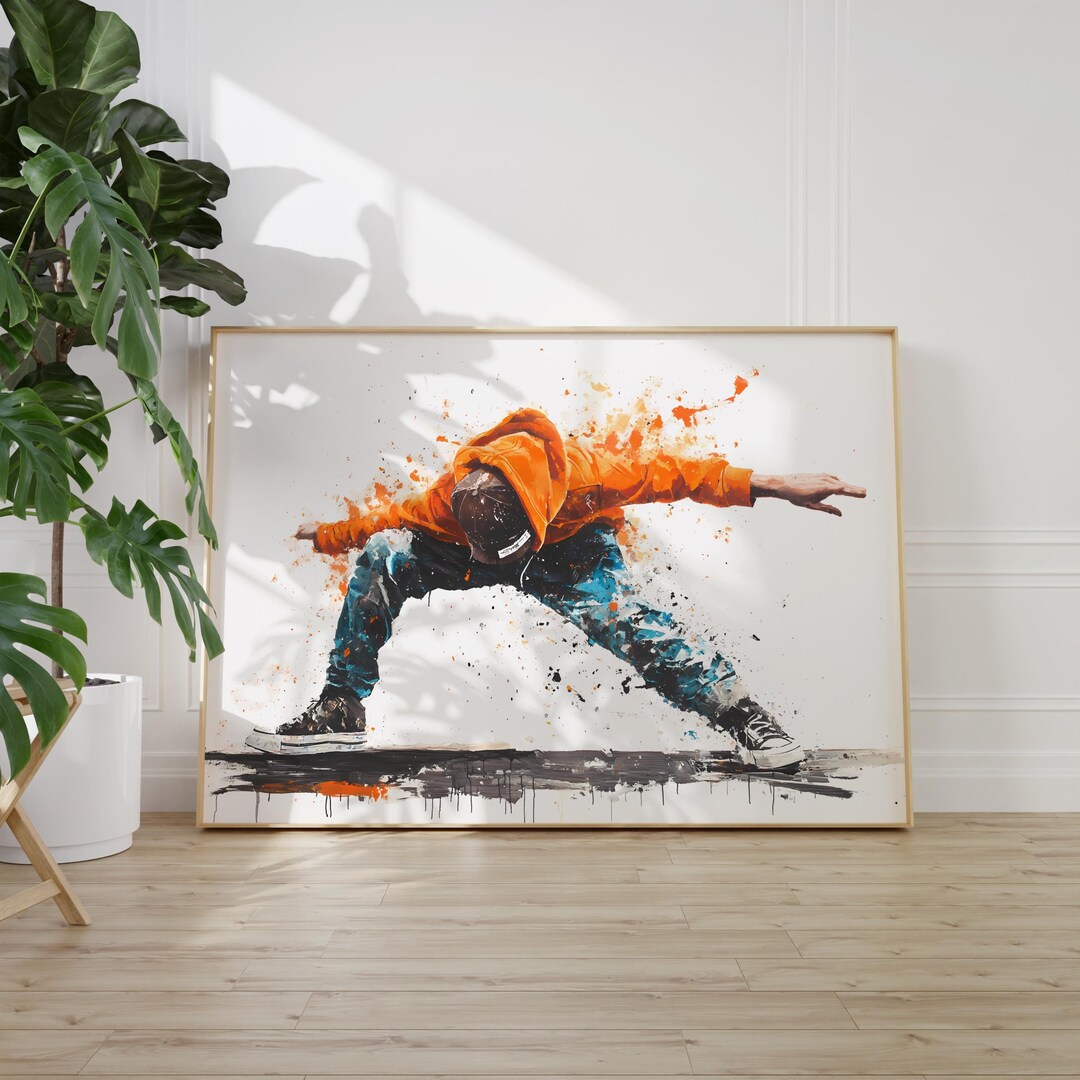 Break Dance Poster Hip Hop Artwork Premium Quality Street Dance Print ...