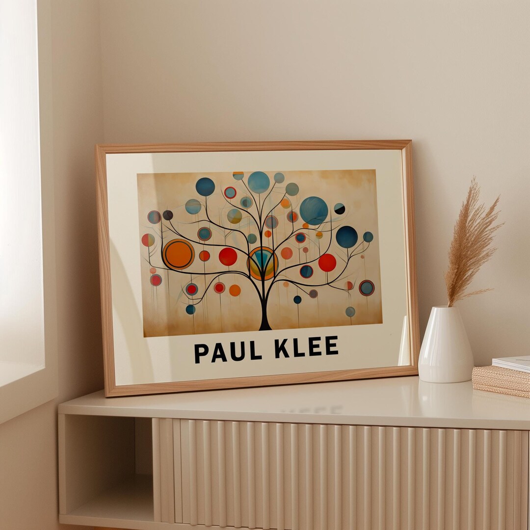 Paul Klee Exhibition Poster Tree, Inspired Klee Art Print Surrealist ...