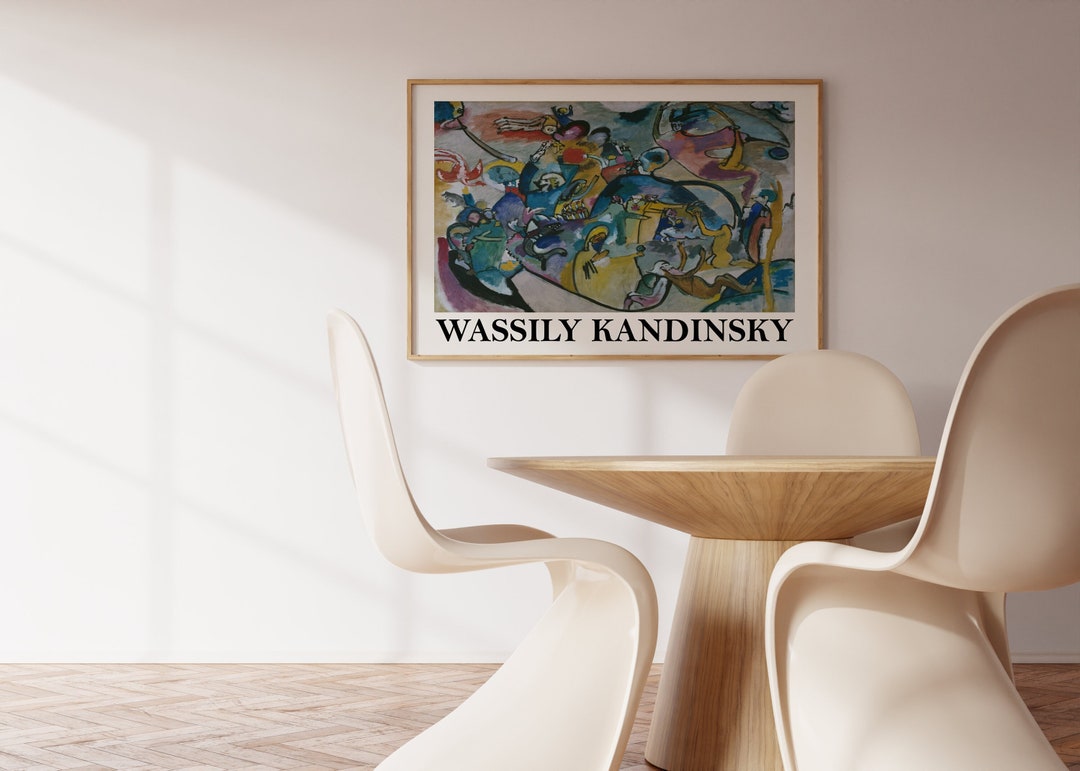 Kandinsky Poster Modern Kandinsky Print Abstract Wassily Kandinsky Wall ...