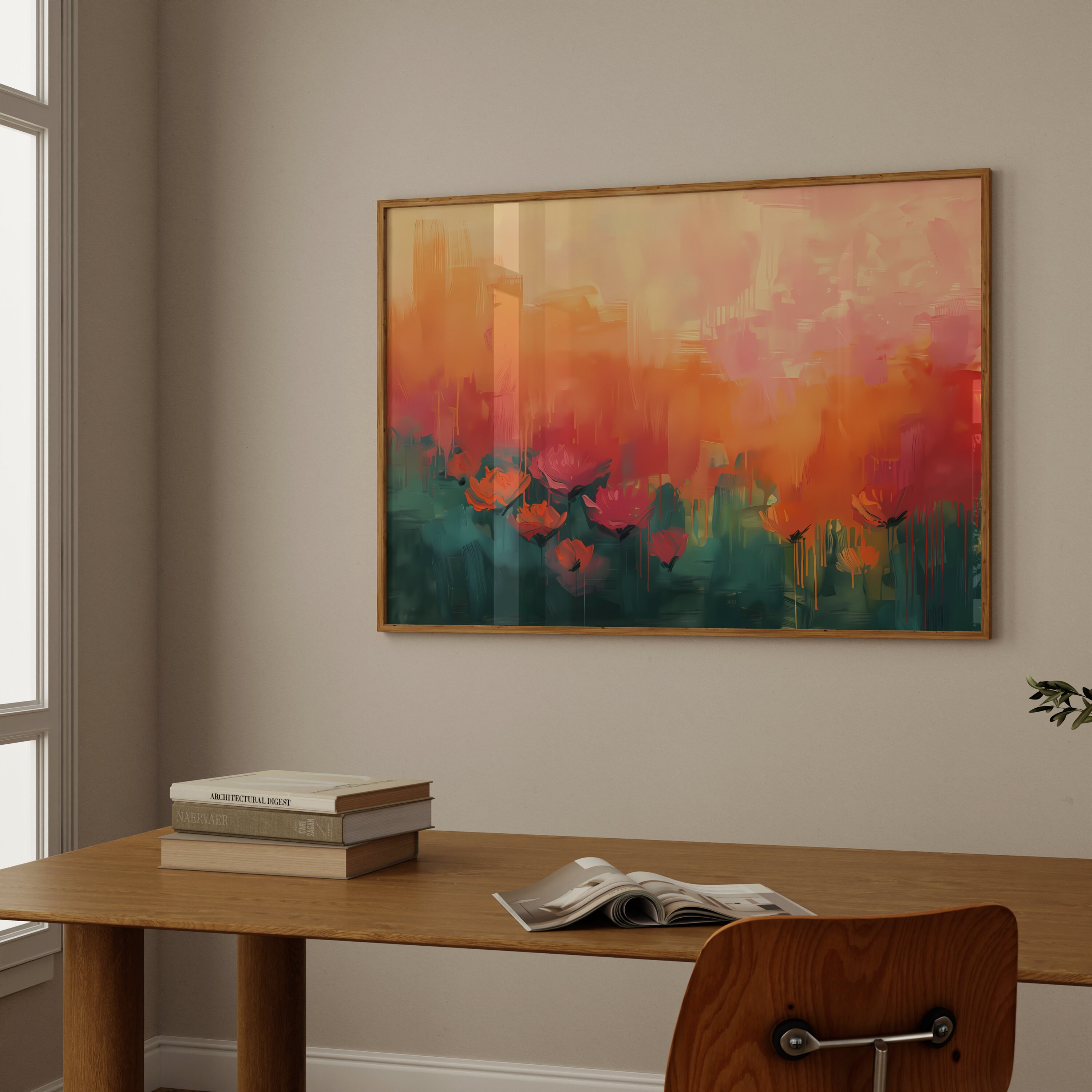Rothko Poster - Flowers, Museum Quality Abstract Mark Rothko Poster ...