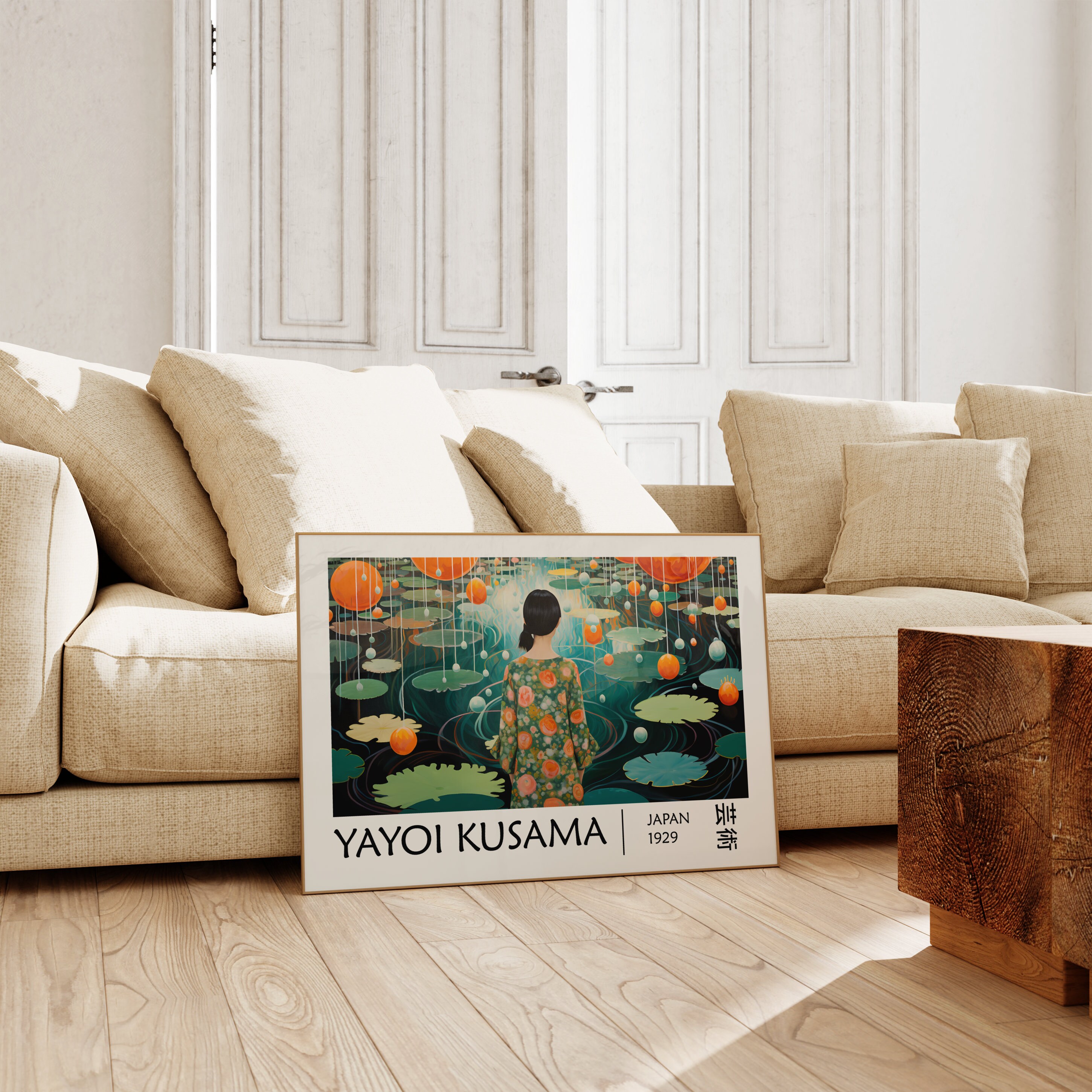 Yayoi Kusama Poster Farbfrohe Japandi Wandkunst Als Yayoi Kusama Print ...