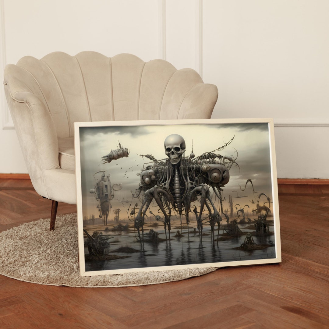 Max Ernst Poster - Skull, Surrealist Art as Max Ernst Print, True to ...