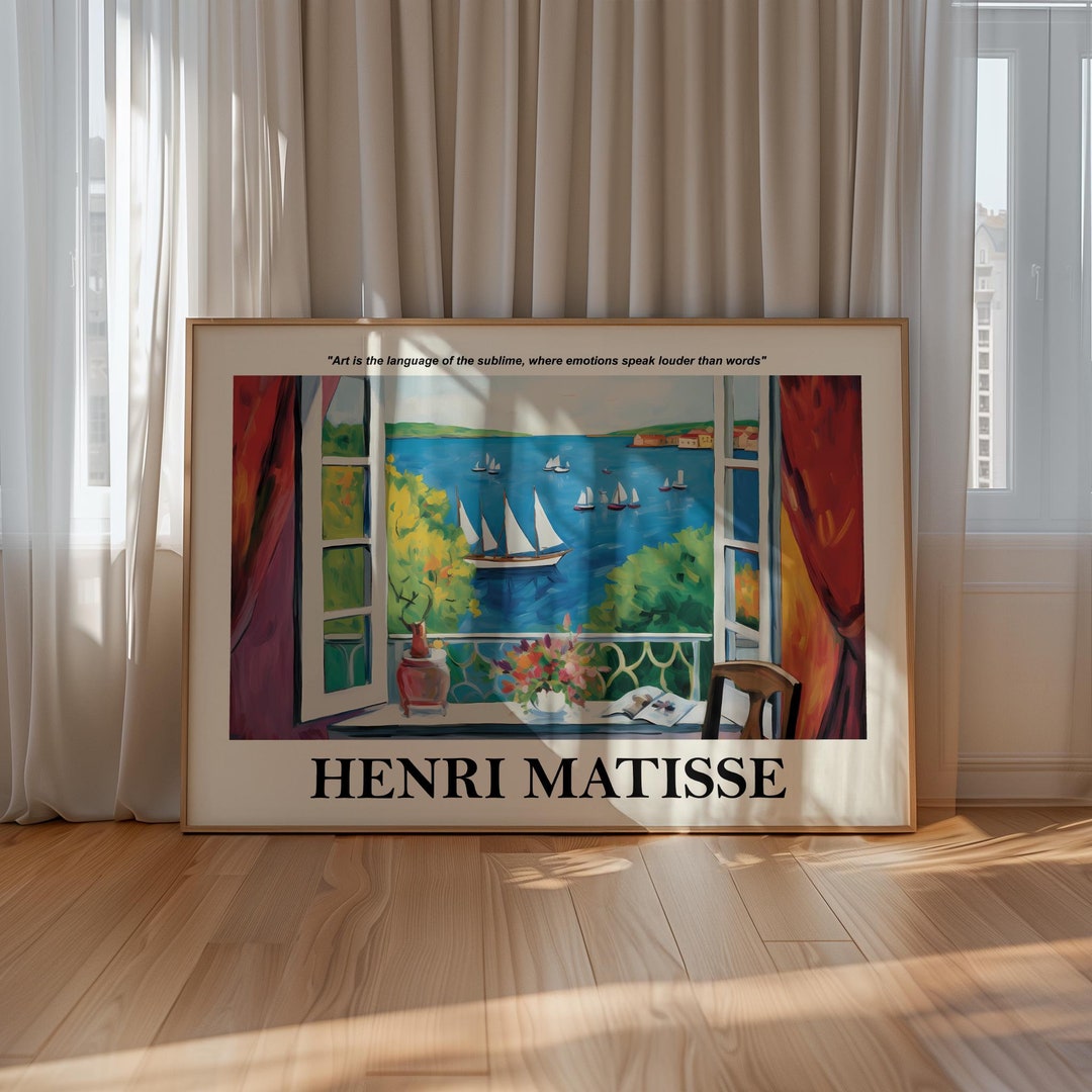 Henri Matisse Poster Colorful Wall Art as Matisse Print, Matisse Art ...