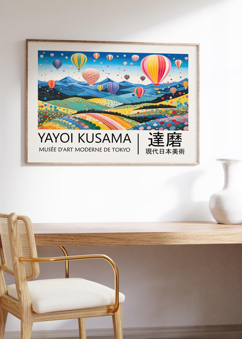 Yayoi Kusama Poster - Japandi Gallery Wall Art as Yayoi Kusama Print ...