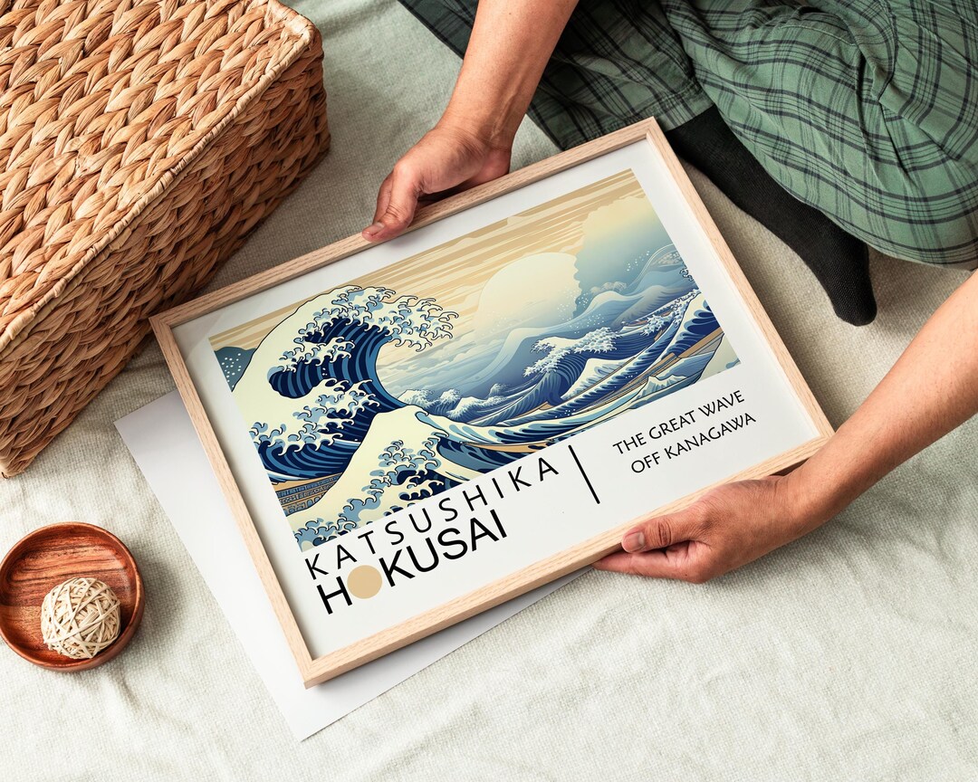 Katsushika Hokusai Poster - the Great Wave off Kanagawa, Japanese ...