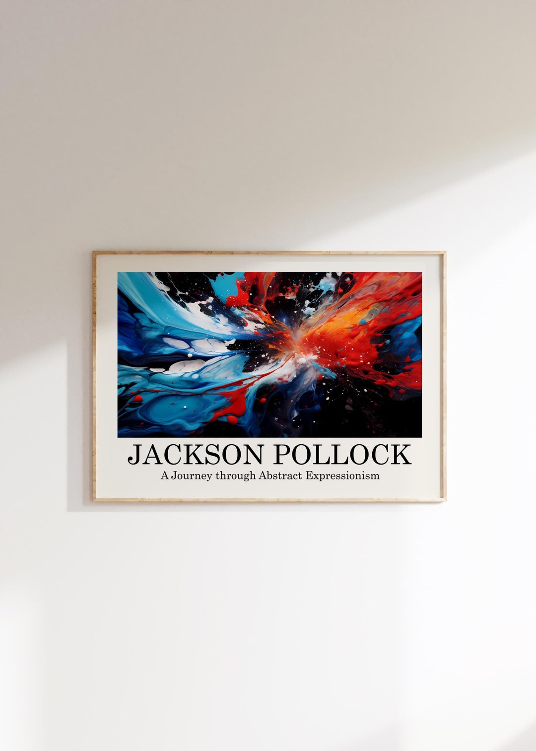 Jackson Pollock Poster - Colorful Wall Art as Pollock Print, Pollock ...