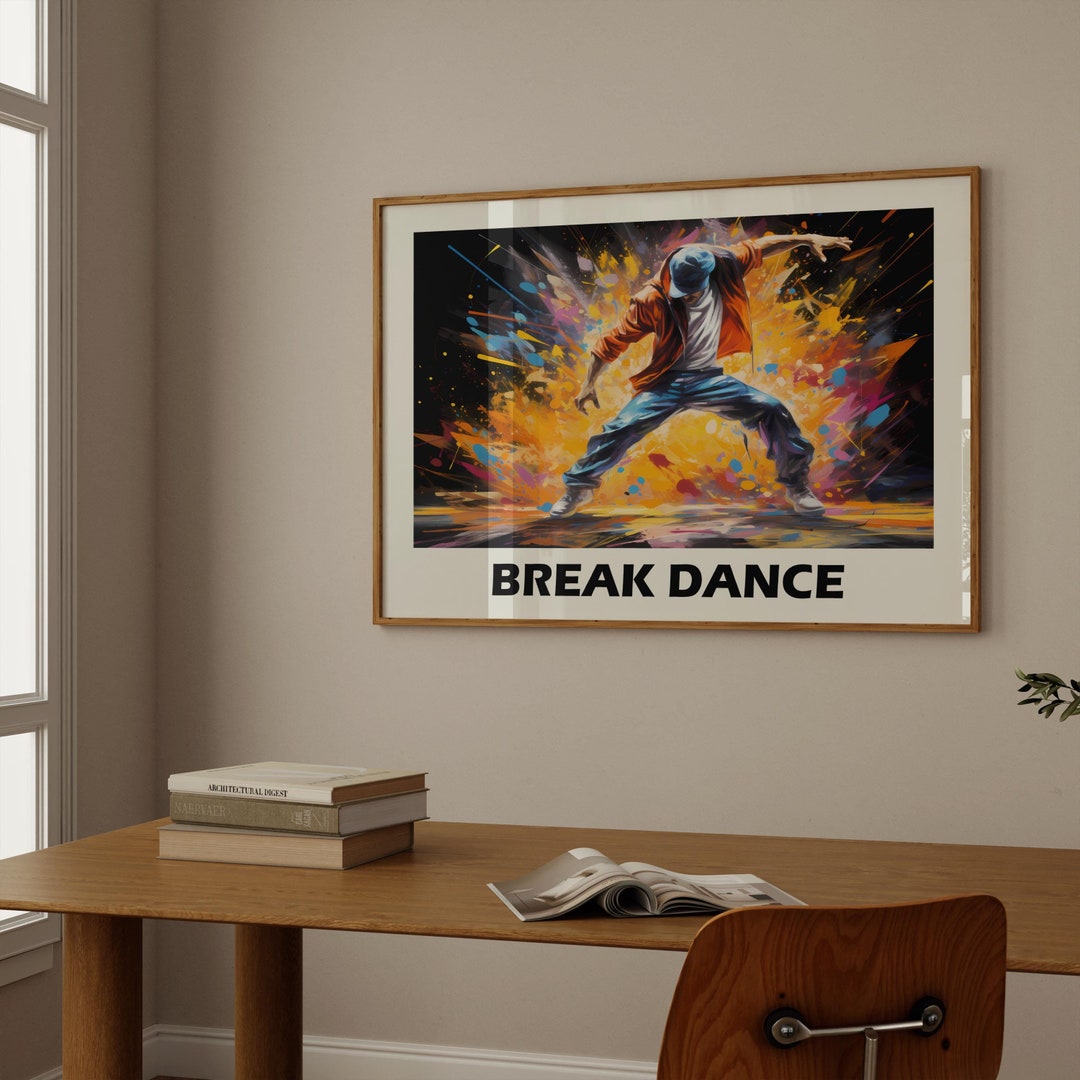 Break Dance Poster Hip Hop Artwork Premium Quality Street Dance Print ...