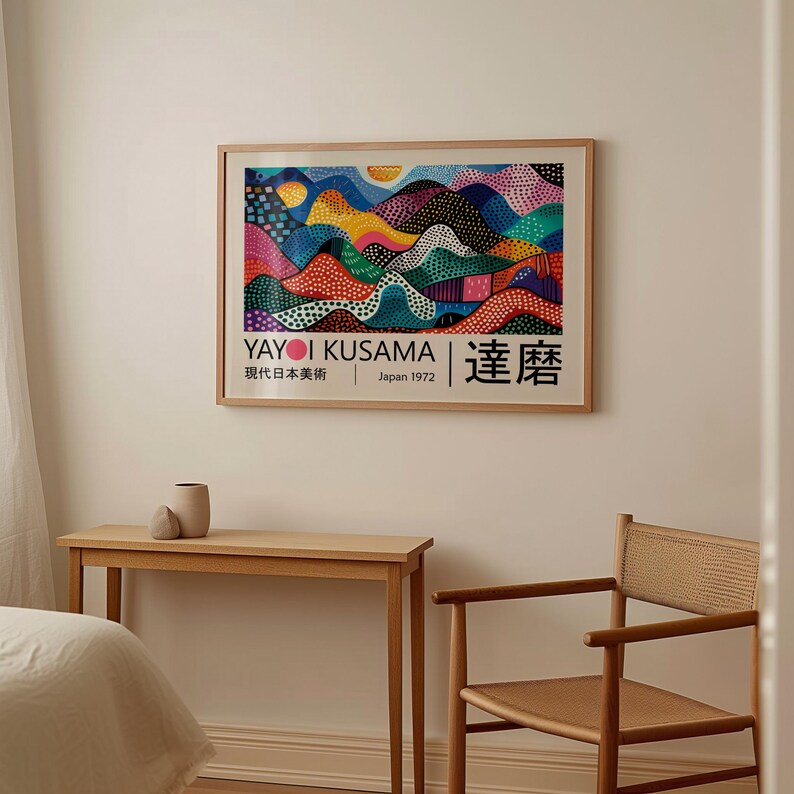 Yayoi Kusama Poster - Japandi Gallery Wall Art as Yayoi Kusama Print ...