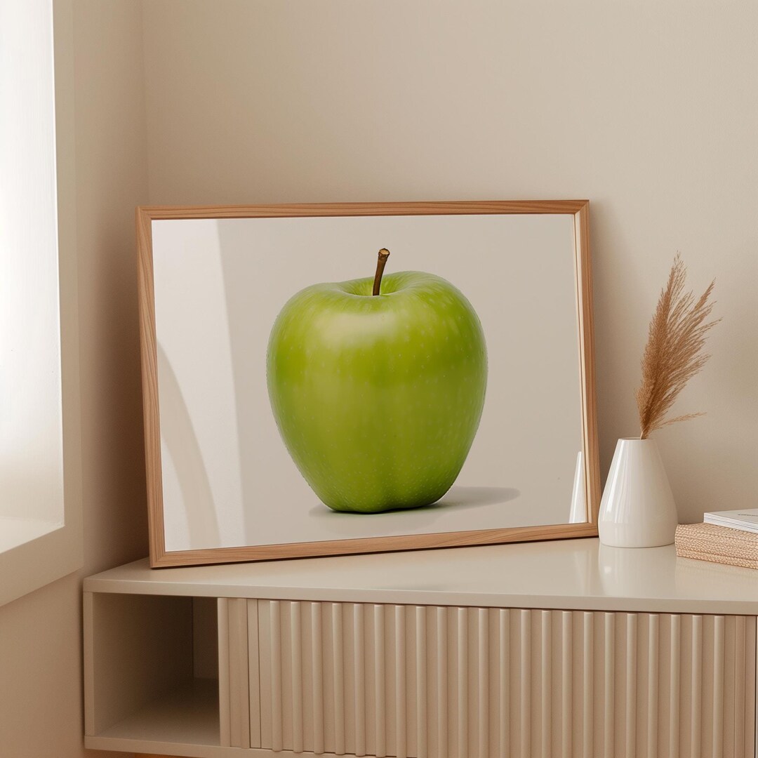Green Apple Poster - High Quality Fruit Poster With an Apple - Apple ...