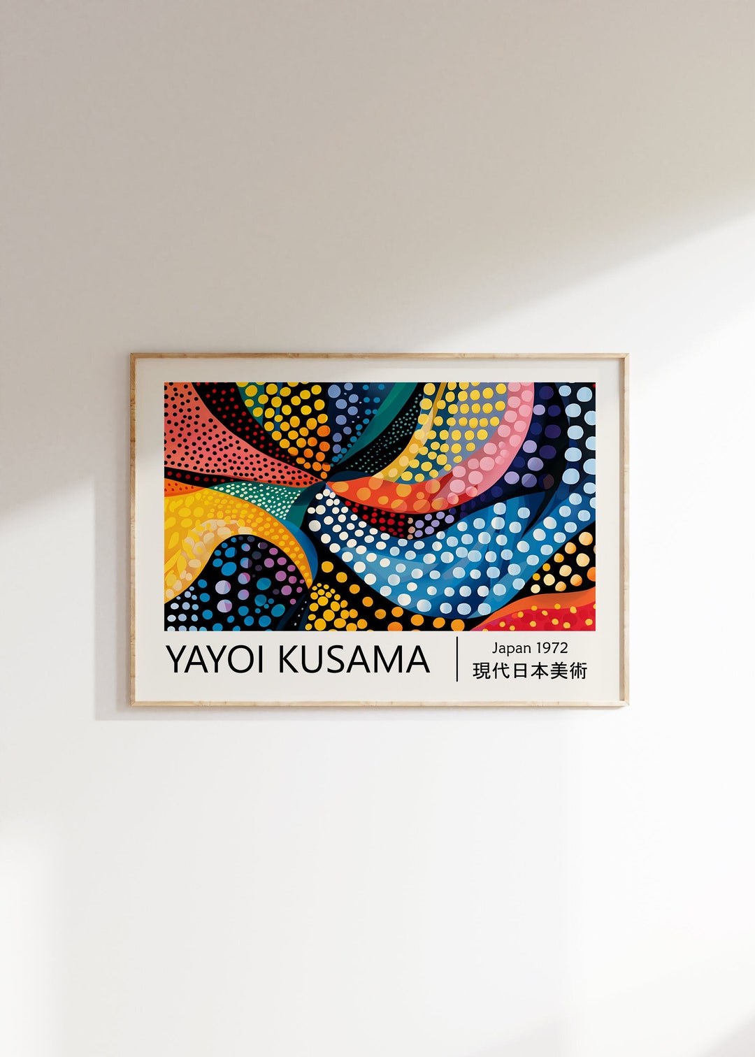 Yayoi Kusama Poster Colorful Japandi Wall Art as Yayoi Kusama Print ...