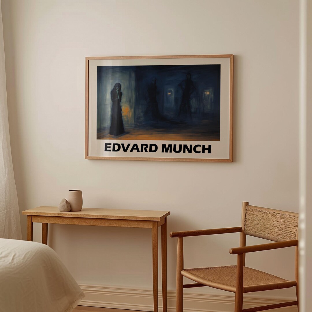 Munch Poster - Classical Edvard Munch Print - Scandinavian Vintage ...