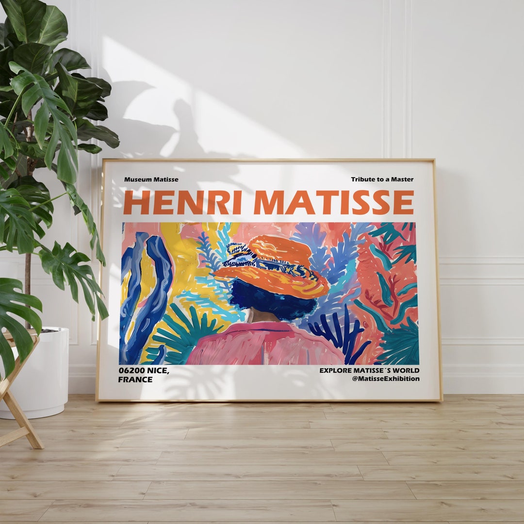 Henri Matisse Poster Aesthetic Wall Art as Colorful Matisse Print ...