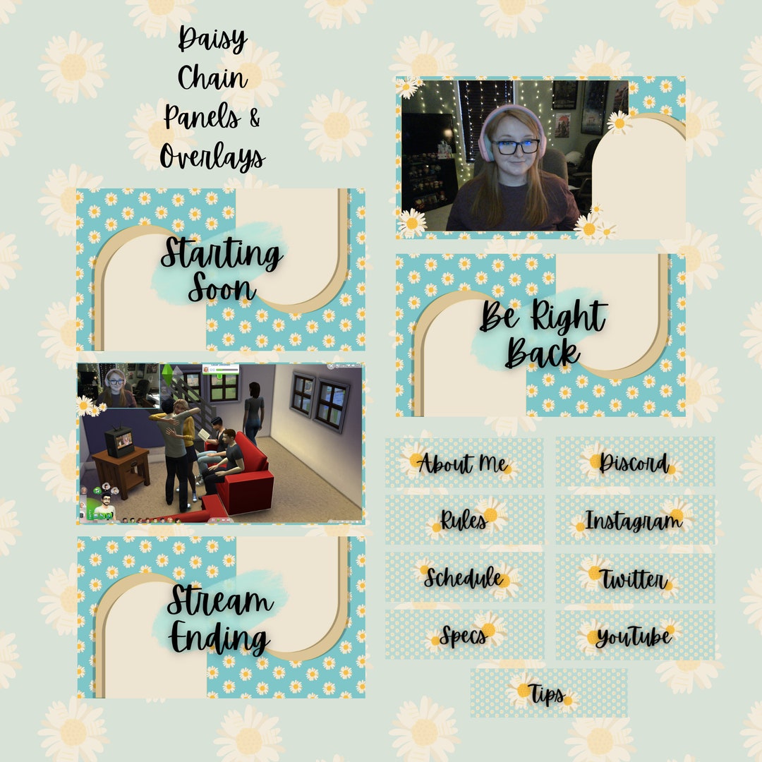 Daisy Chain Panels & Overlays - Etsy