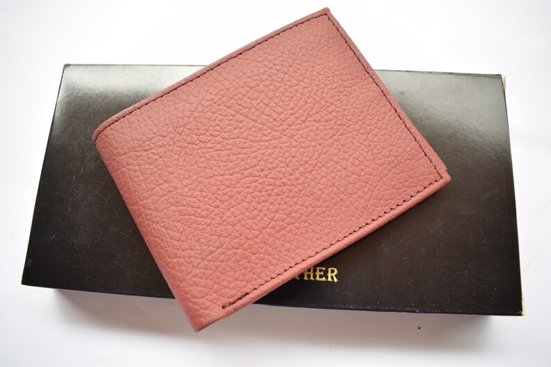 Handcrafted Rust Leather Texture Wallet Trending Artisan Elegance ...