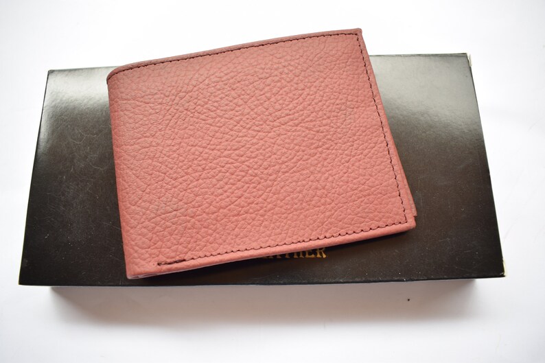 Handcrafted Rust Leather Texture Wallet Trending Artisan Elegance ...