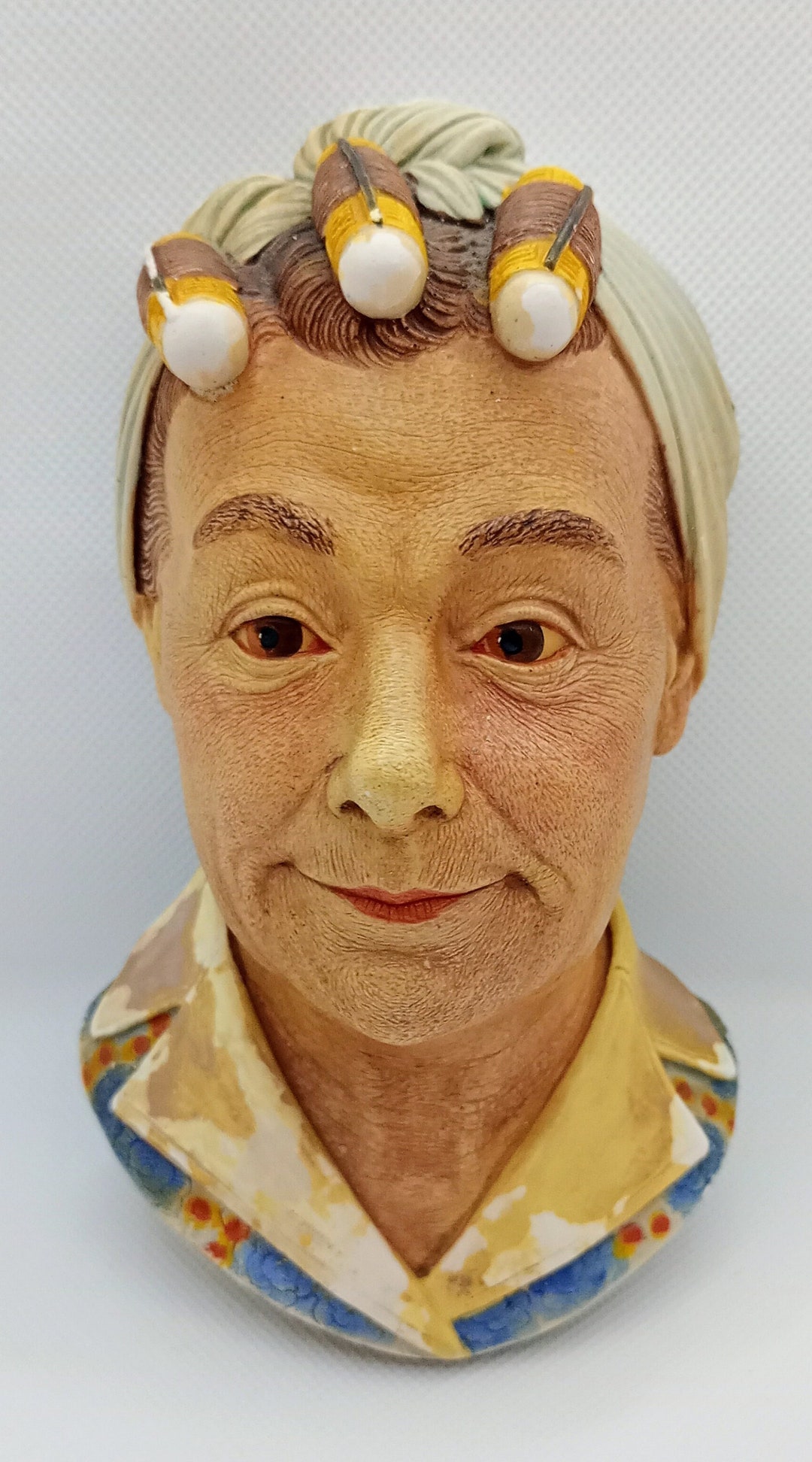 Rare Hilda Ogden Hand Painted Chalk Ware Wall Hanging by Fred Wright - Etsy