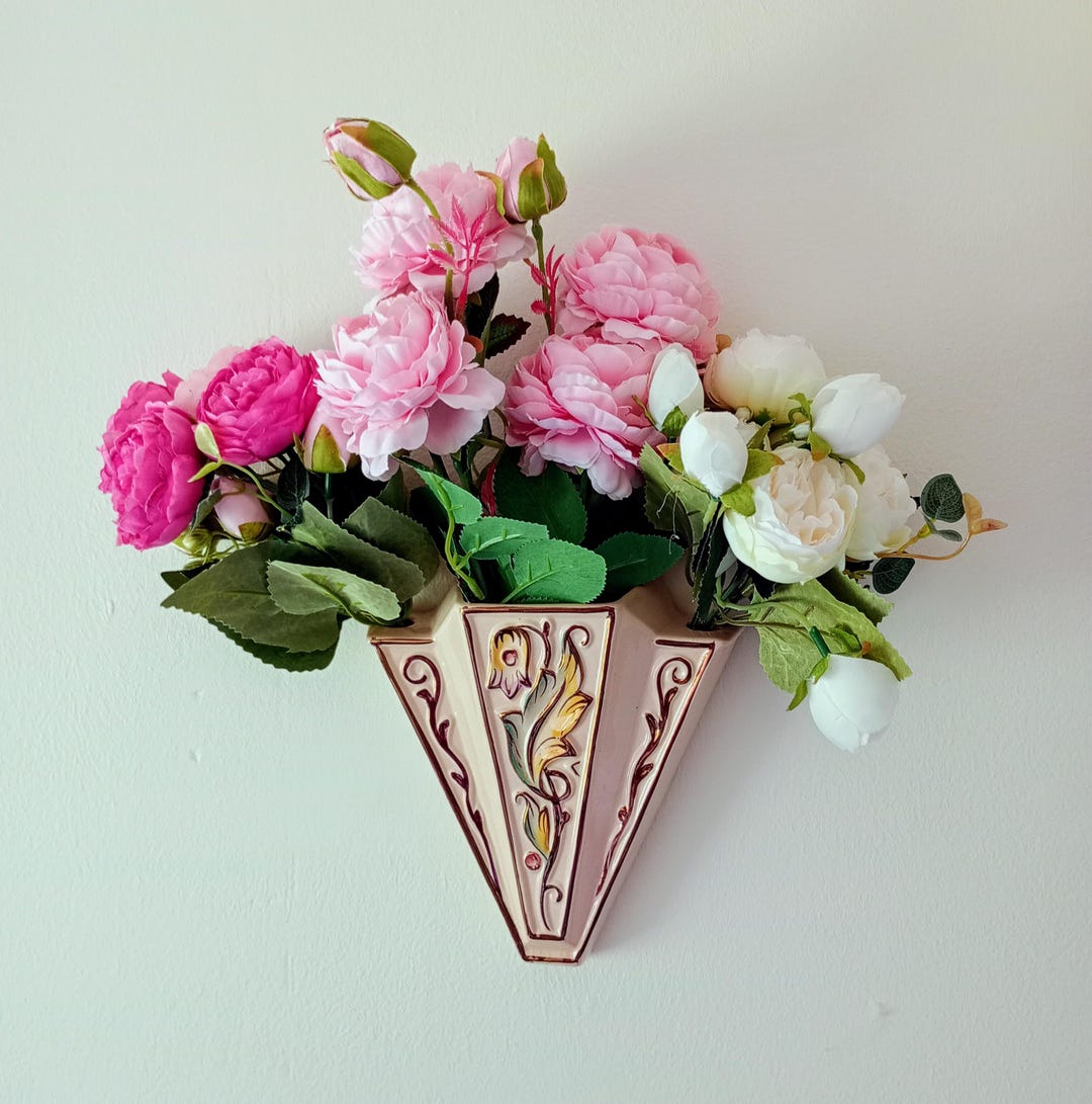 Rare Wade gothic Hand Painted Wall Pocket 1930s - Etsy