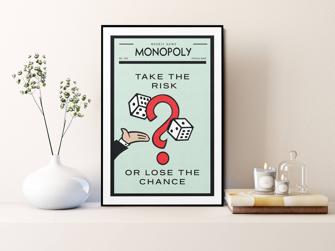 Monopoly Inspiration for Winners - Unique Canvas Wall Art - Etsy