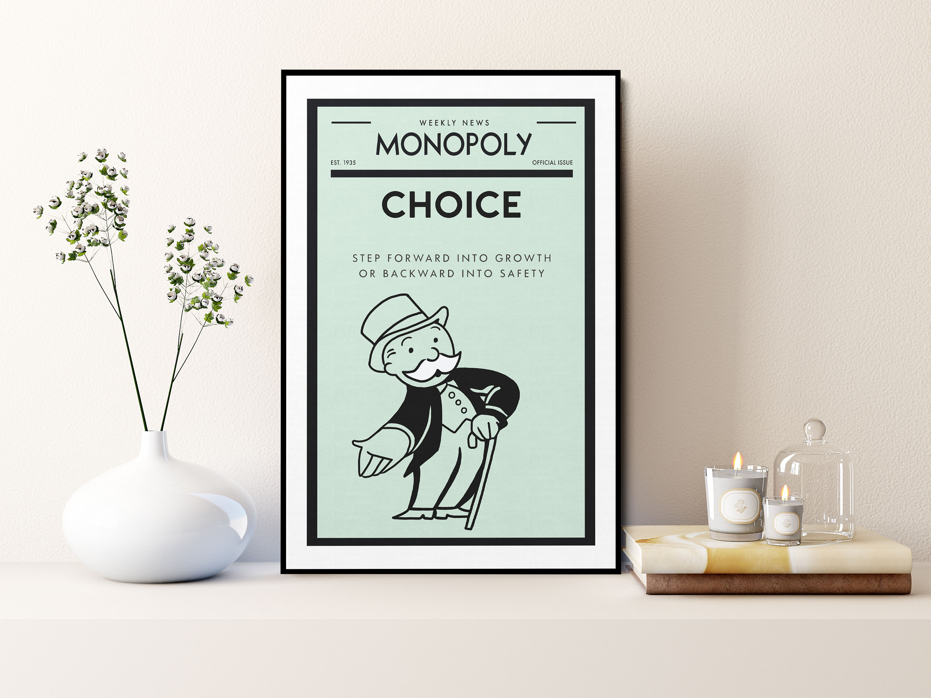 Monopoly Canvas Wall Art, Monopoly Art, Monopoly Wall Decor, Monopoly ...