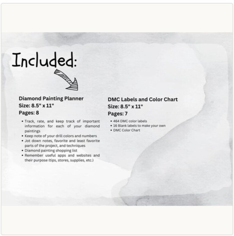 RAINBOW BUNDLE Printable Diamond Painting Planner, Paint With Diamonds ...