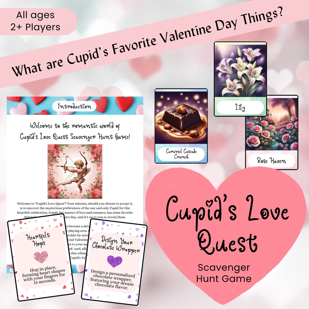 Cupid's Love Quest Scavenger Hunt: Enchanting Valentine's Day Adventure ...
