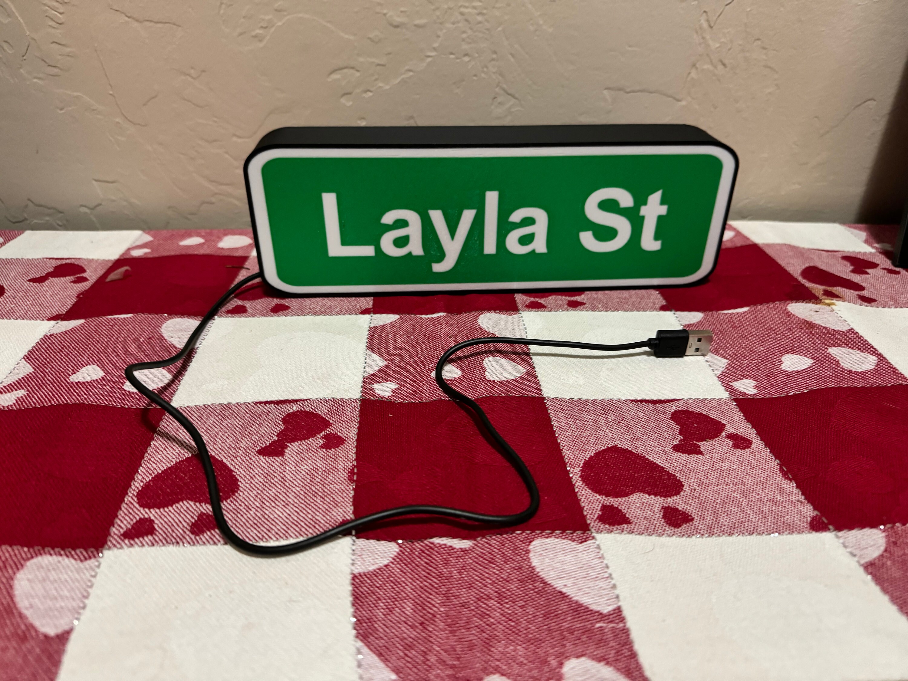 Custom Street Name Light Box - Etsy
