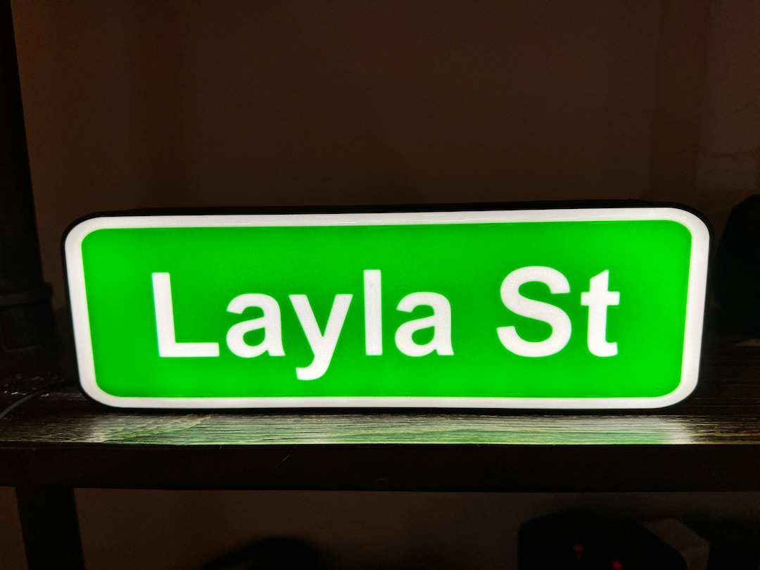 Custom Street Name Light Box - Etsy