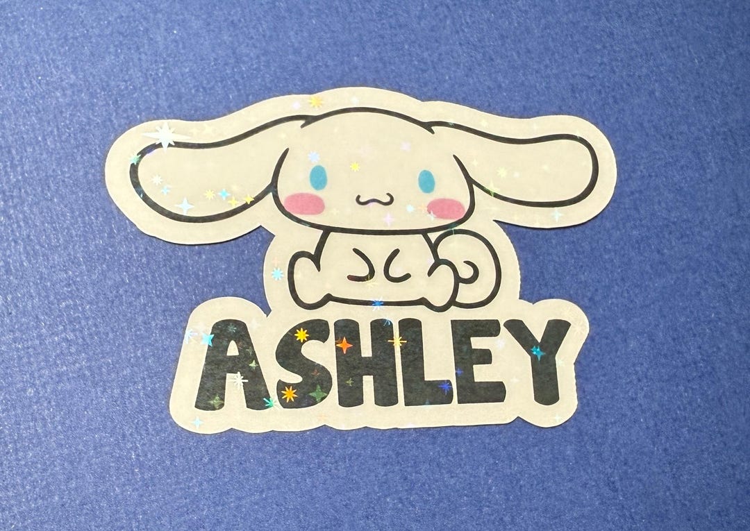 Personalized Name Cinnamon Roll Theme Stickers. WATERPROOF* Great for ...