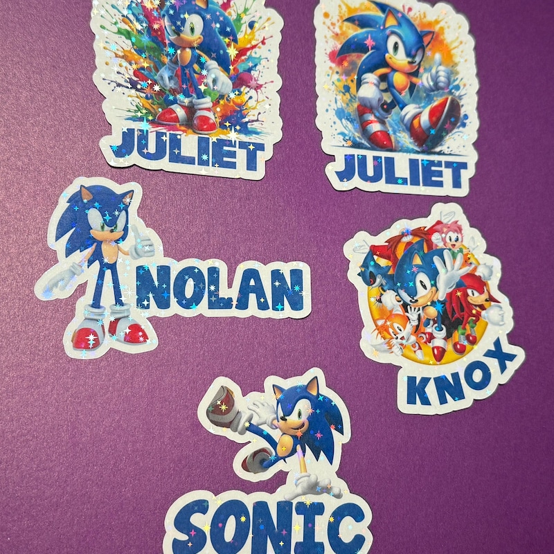 Sonic Vinyl Bottle Sticker - Etsy