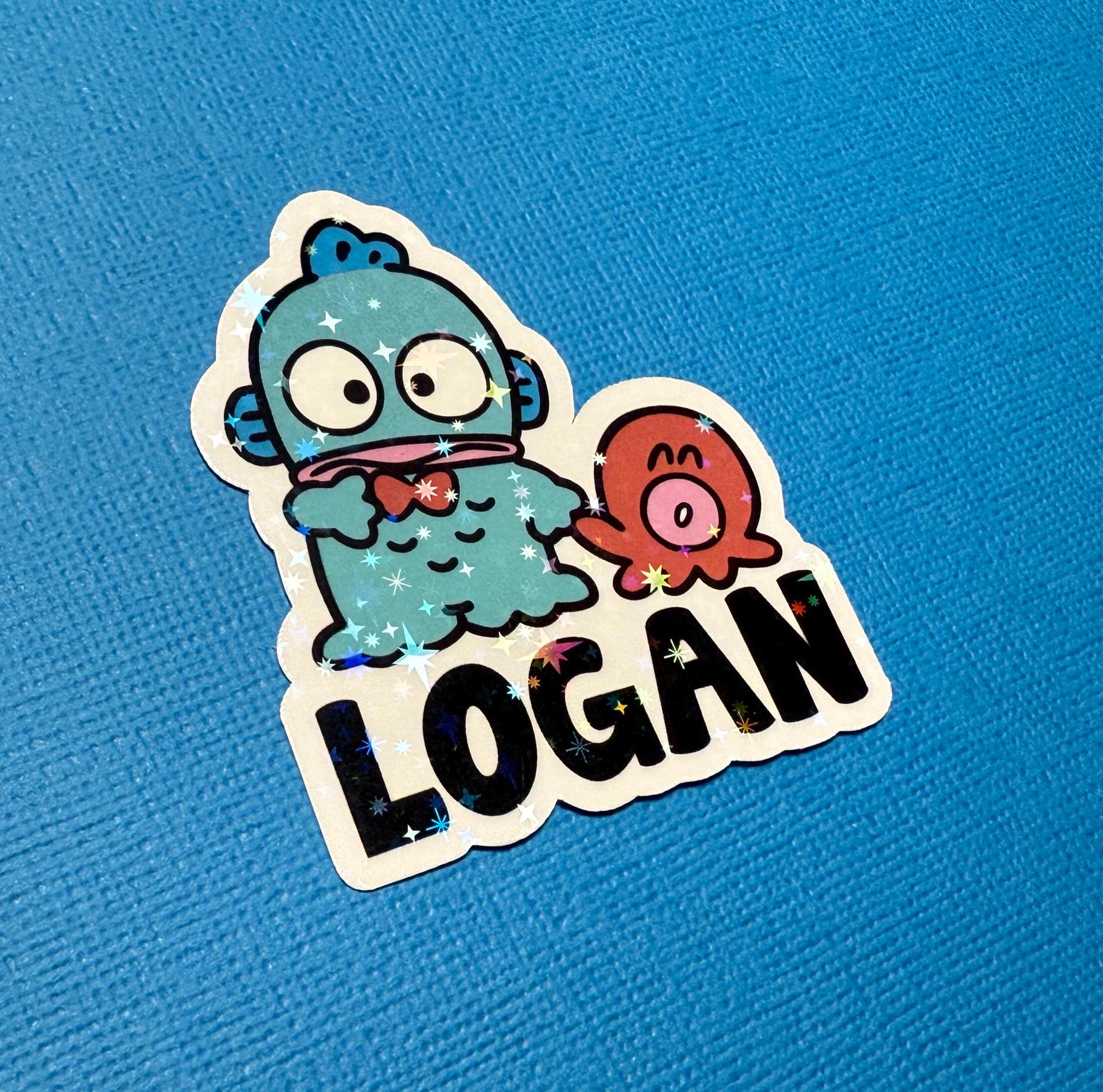 Personalized Name HANGYODON Themed Stickers. WATERPROOF* Great for ...