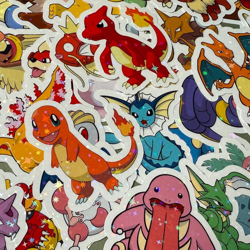 Custom Pokemons Stickers - Etsy