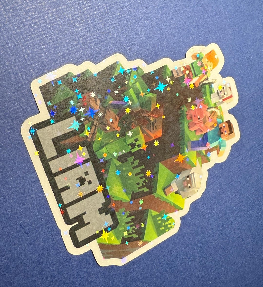 Personalized Name Minecraft Themed Stickers. **waterproof*great for ...