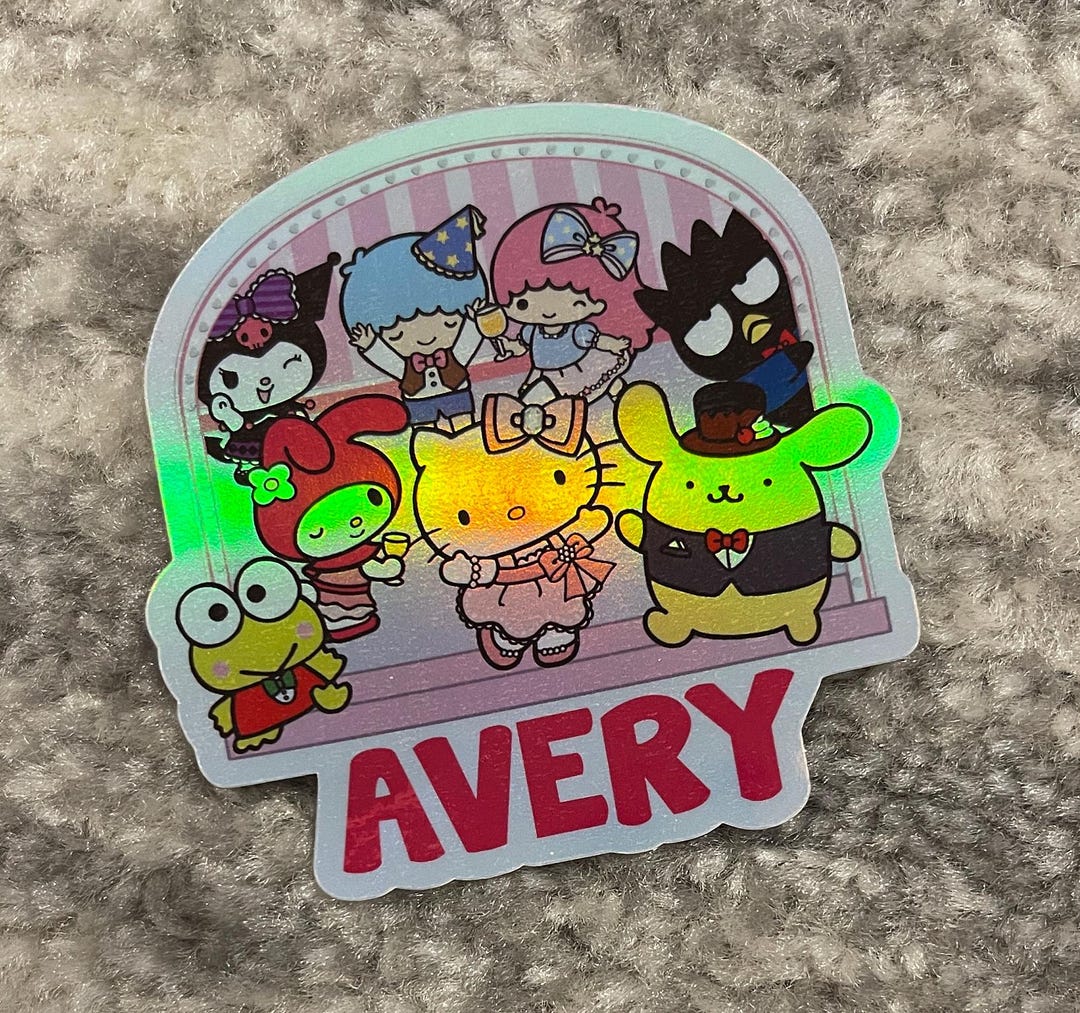 Personalized Name Hello Kitty and Friends Theme Stickers. Great for ...