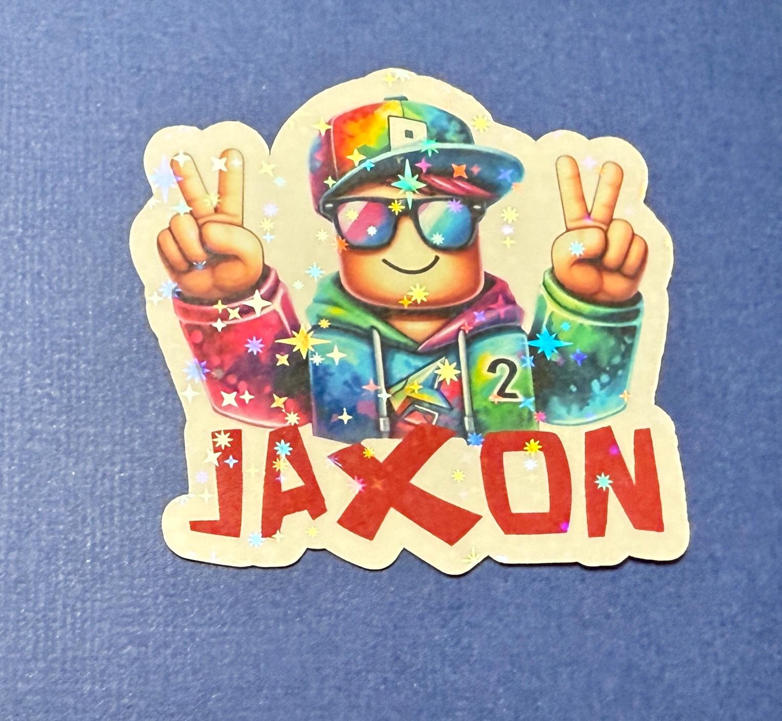 Roblox Holographic Personal Name Vinyl Stickers. Great to Use as Labels ...