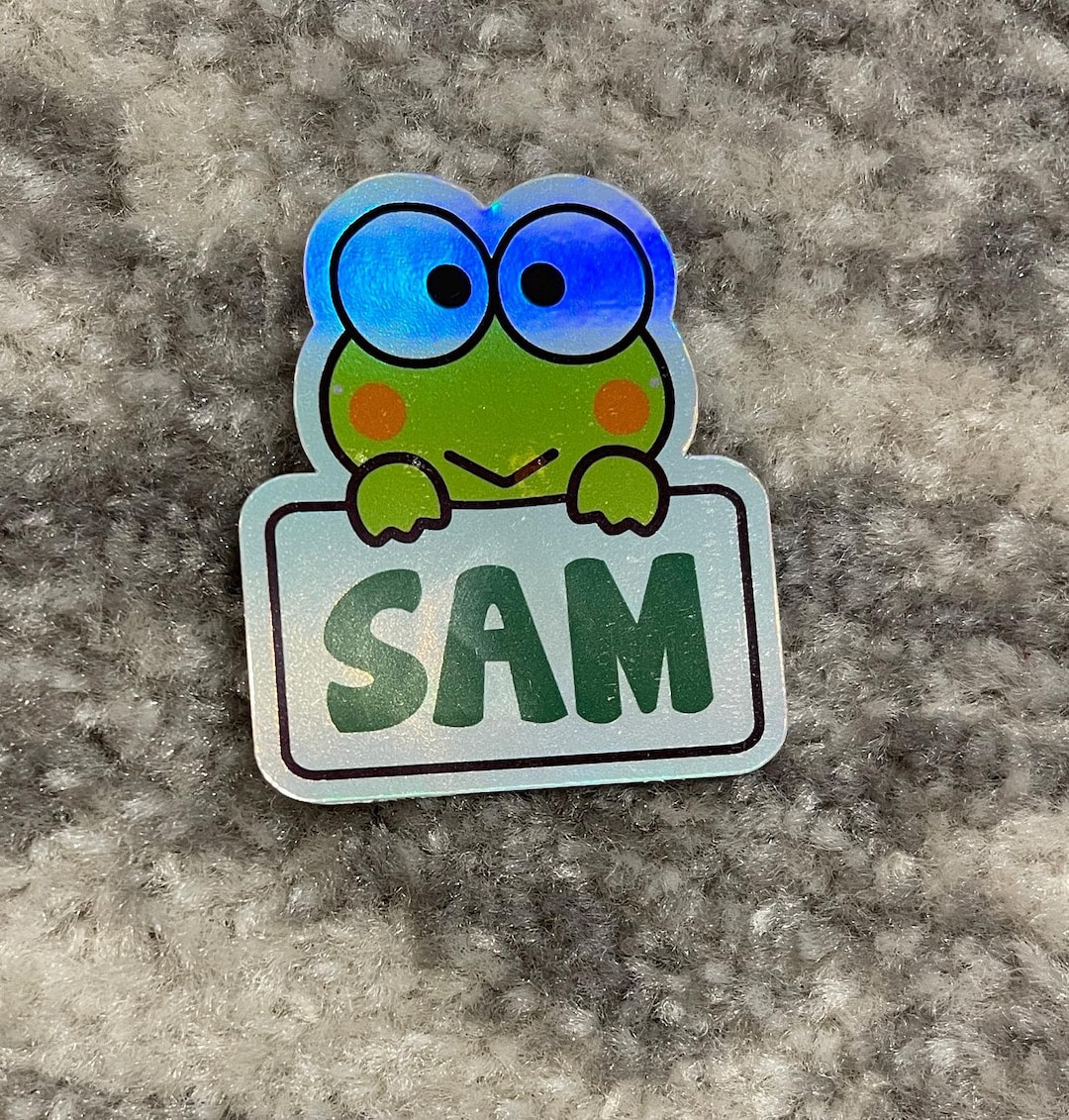 Personalized Name Keroppi Theme Stickers. Great for Labels, Party ...